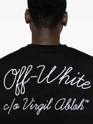 Off-White T-shirt Script Logo Skate