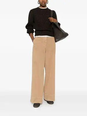 Brunello Cucinelli Ribbed Cashmere And Wool Blend Sweater