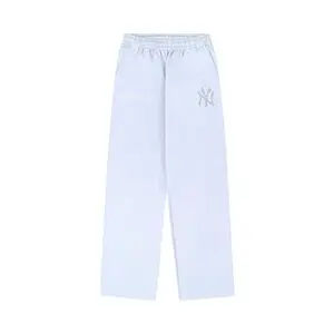 SPORTY & RICH Yankees Krystal Wide Sweatpant 'ciel/white - Blue