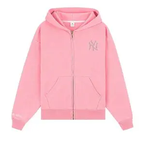 SPORTY & RICH Yankees Krystal Zip Hoodie
