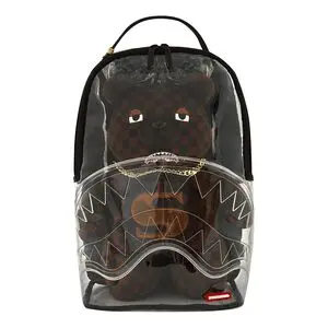 SPRAYGROUND Clear Backpack Sharks In Paris Bear Backpack - Multicolor