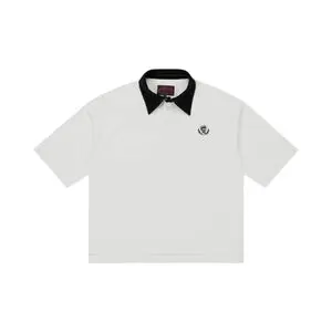 GODSPEED Victor Minimal Crest Polo - White