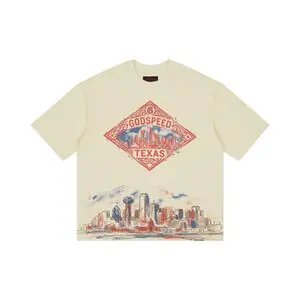 GODSPEED Texas Skyline T-shirt 'bone - Cream