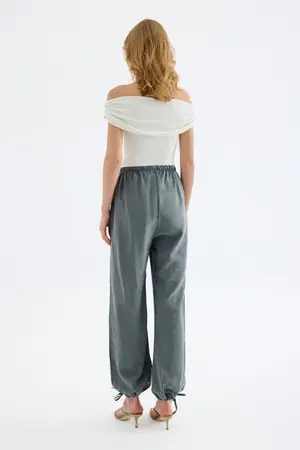 MONLICIA Novelle Modal Balloon Pants - Grey