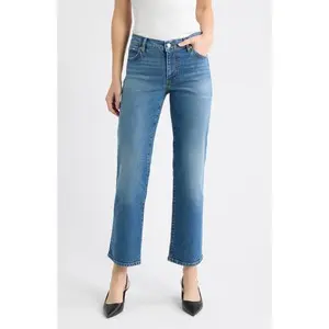 FRAME Cigarette Crop Straight Leg Jeans - Finch