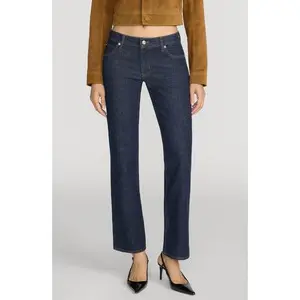 FRAME The Cigarette Crop Straight Leg Jeans - Rinse