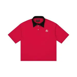 GODSPEED Victor Minimal Crest Polo - Red
