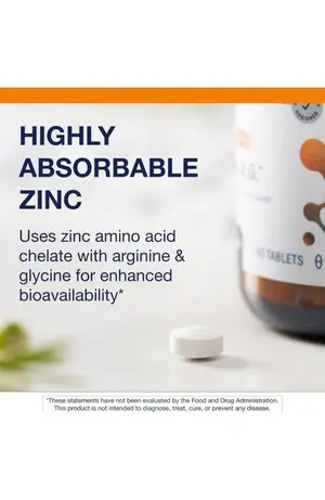 METAGENICS Zinc A.g. Highly Absorbable Immune Support Supplement 60 Tablets