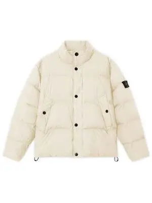 Stone Island STONE ISLAND Padded Utility Jacket With Stand Collar Bianco
