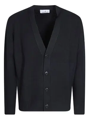 Stone Island Stone-island-inspired Cardigan - Nero