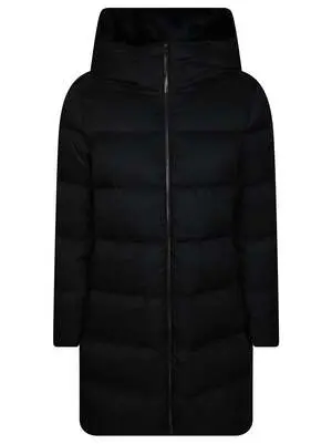 Herno A-shape Faux Fur Outerwear Jacket - Nero