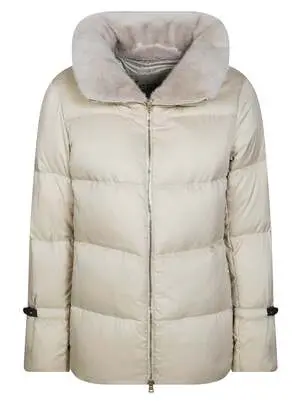 Herno Cape Mantle Coat - Beige