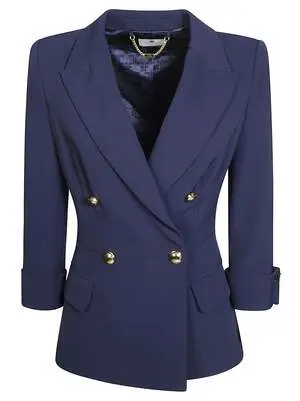Elisabetta Franchi Tailored Stretch Jacket - Blu