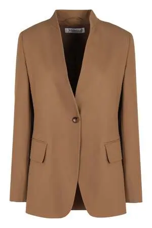 Max Mara Segnale Single-breasted One-button Cotton Jacket
