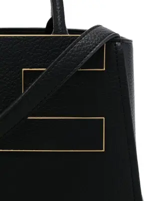 Elisabetta Franchi Faux Leather Tote Bag With Gold Tone Accents