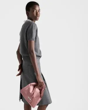 Prada Rush Stitch Pleated Skirt