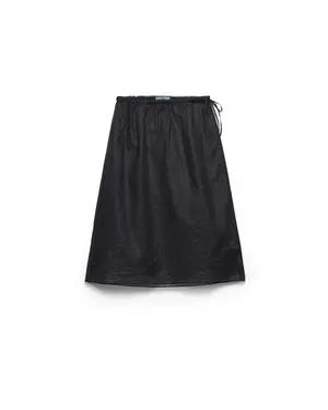 Prada Cotton Organdy Midi Skirt