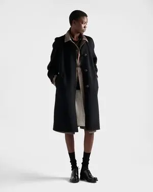 Prada Striped Skirt With Appliqu