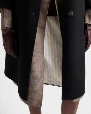 Prada Striped Skirt With Appliqu