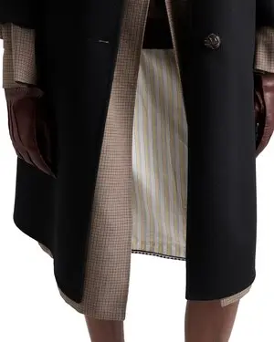 Prada Striped Skirt With Appliqué Bow Detail