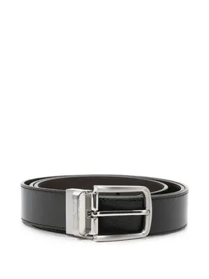 Emporio Armani Leather Belt - Black
