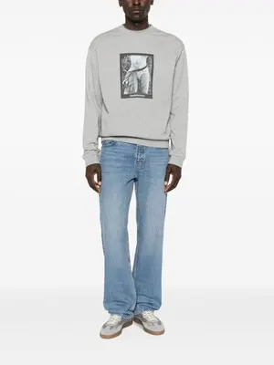 Emporio Armani Printed Cotton Sweatshirt