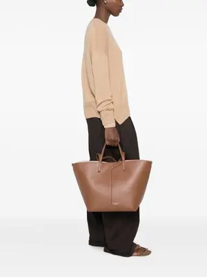 Emporio Armani Medium Leather Tote Bag