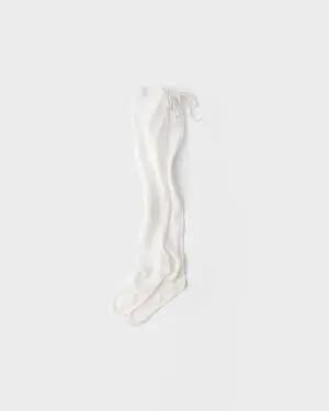 Prada Over-the-knee Cotton Socks - Natural