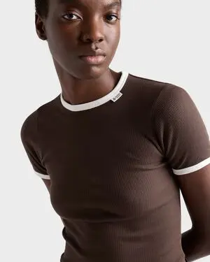 Prada Ribbed Knit Top