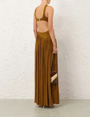 Zimmermann Valiant Midi Dress - Chartreuse