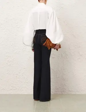 Zimmermann Valiant Applique Blouse - Ivory