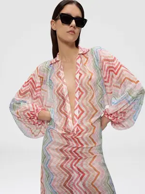 Missoni Long Zig Zag Printed Cover-up