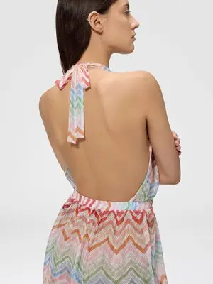 Missoni Short Zig Zag Printed Cover-up Jumpsuit