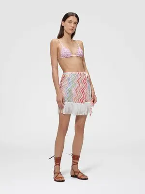 Missoni Wrap Mini Skirt With Zig Zag Print