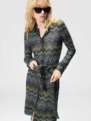 Missoni Midi Shirt Dress In Viscose