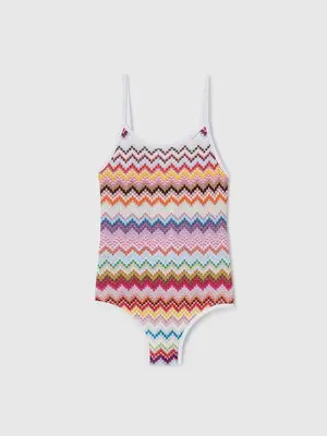 Missoni Viscose Lamé-blend One-piece Swimsuit - Multicoloured