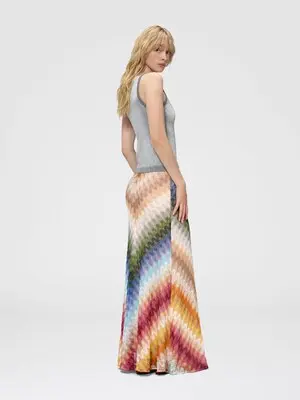 Missoni Long Viscose Skirt With Lace Motif