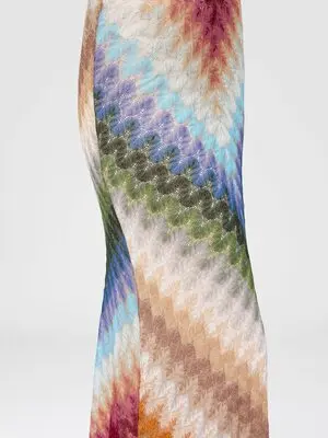 Missoni Long Viscose Skirt With Lace Motif