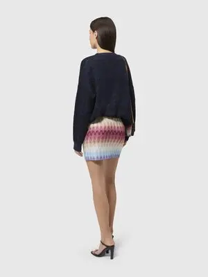 Missoni Mini Skirt With Dégradé Lace Motif