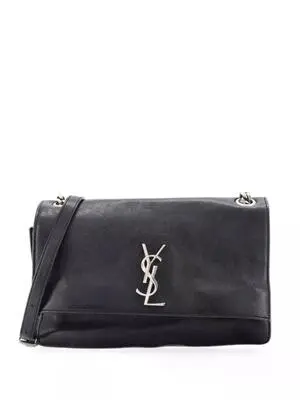 Saint Laurent Sunset Leather Medium Shoulder Bag - Black