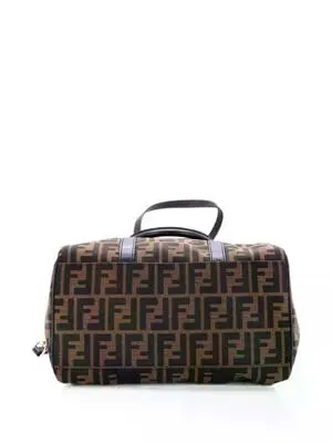 Fendi Convertible Boston Bag Zucca Canvas Medium Handbag