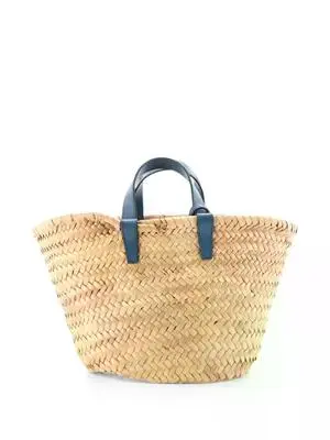 Celine Triomphe Basket Raffia Shoulder Bag - Blue