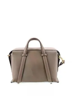 Fendi 365 Boston Bag Leather Medium Shoulder Bag - Neutrals