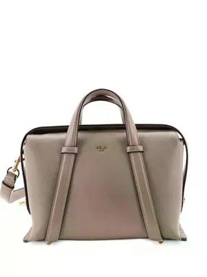 Fendi Leather Medium Shoulder Bag - Neutrals