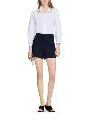 Sandro Beaded-collar Shirt