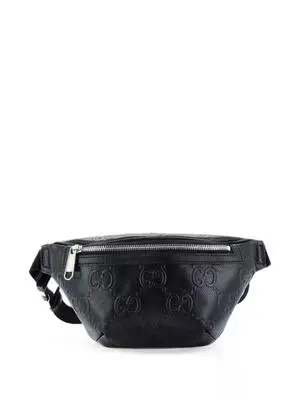 Gucci Gg Embossed Perforated Leather Small Belt Bag