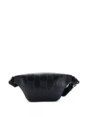 Gucci Gg Embossed Perforated Leather Small Belt Bag