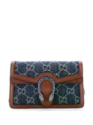 Gucci Dionysus Bag Gg Denim Super Mini Crossbody Bag - Blue