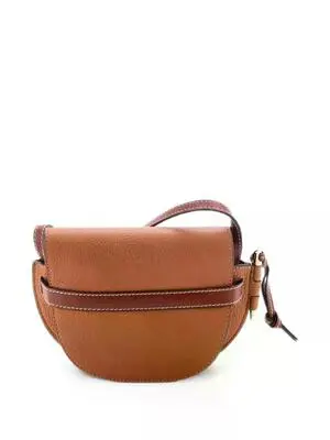 Loewe Gate Shoulder Bag Leather Mini Crossbody Bag - Brown