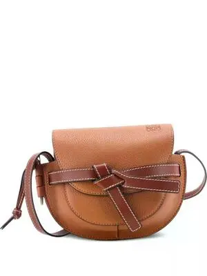 Loewe Loewe Gate Shoulder Bag Leather Mini Crossbody Bag Brown